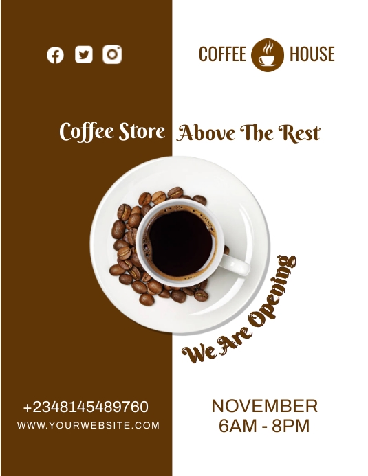 coffee Template | PosterMyWall