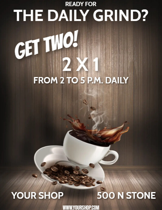 Copy of COFFEE SHOP | PosterMyWall