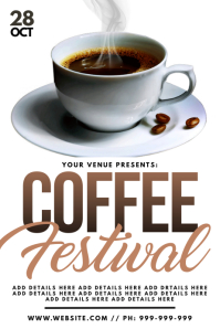 Coffee Morning Flyer Customisable Poster Template | PosterMyWall