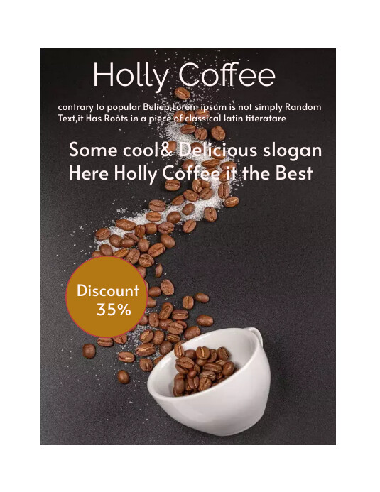 coffee flyer ad Template | PosterMyWall