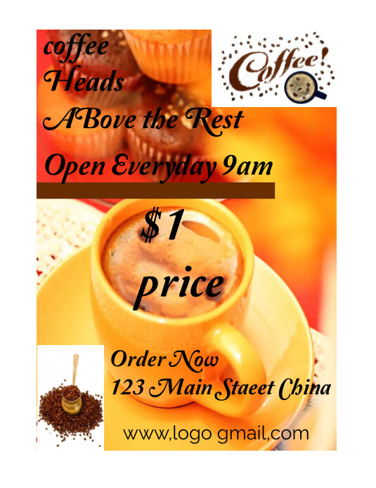 coffee flyer ad Template | PosterMyWall