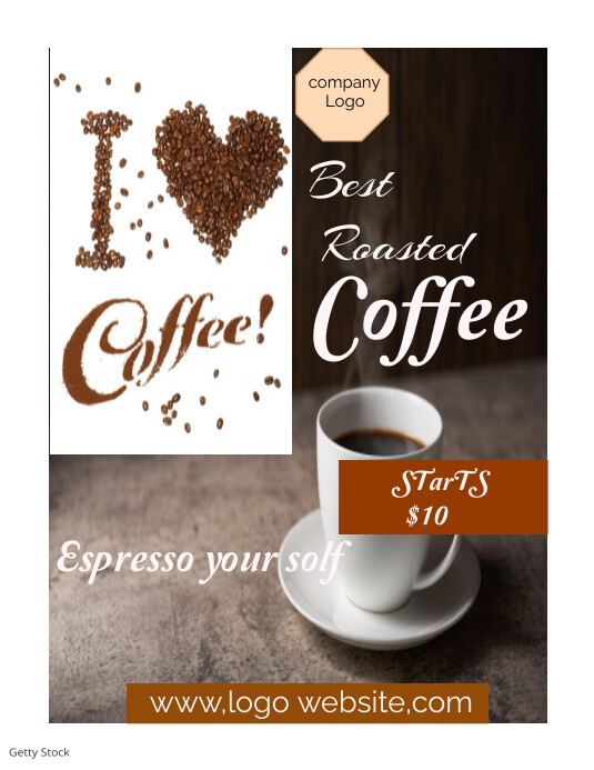 coffee flyer ad Template | PosterMyWall