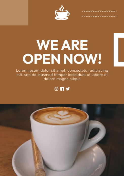 coffee flyers Template | PosterMyWall