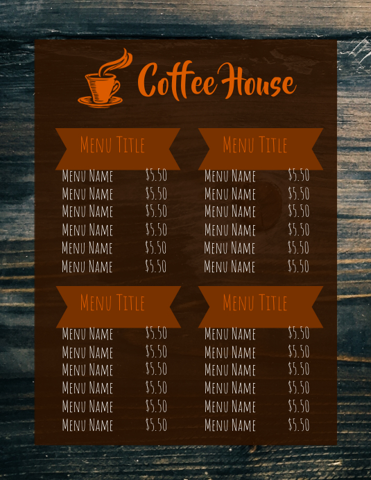 Coffee House Flyer Template | PosterMyWall