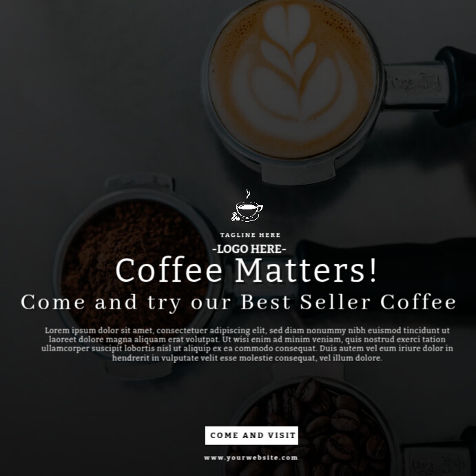 Coffee Matters Template | PosterMyWall