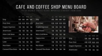Coffee Shop Digital Menu Board Template | PosterMyWall