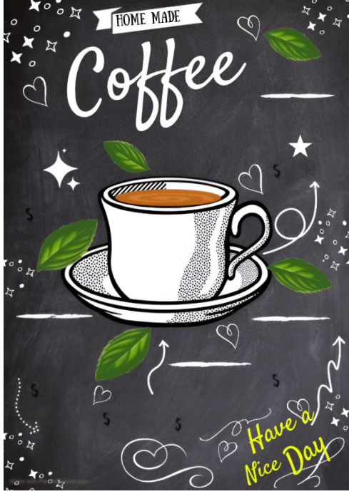 Plantilla de Coffee Menu Poster design template (1) | PosterMyWall