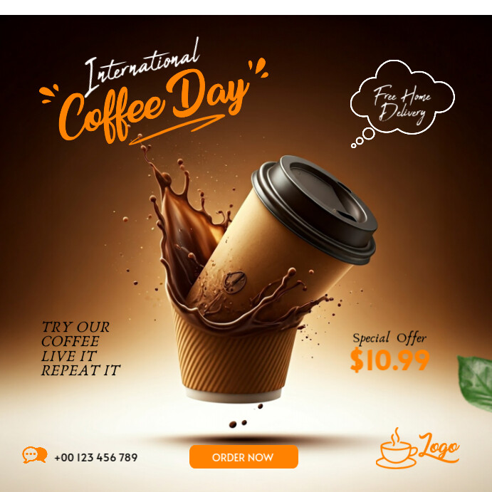 coffee party Template | PosterMyWall