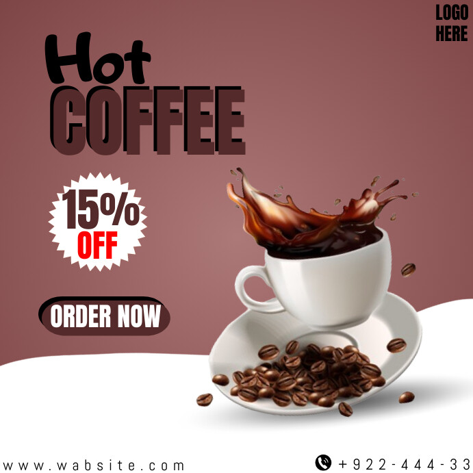 coffee instagram post template | PosterMyWall