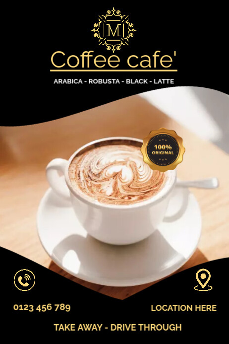 Coffee poster flyer,cafe flyer Template | PosterMyWall
