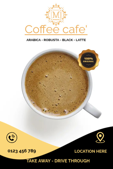 Coffee poster flyer,cafe flyer Template | PosterMyWall