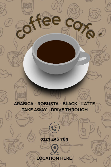Coffee poster flyer,cafe flyer Template | PosterMyWall