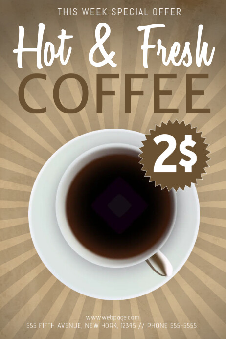 Coffee Flyer Template | PosterMyWall