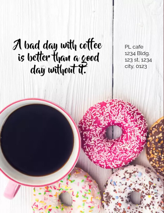 Coffee quote Template | PosterMyWall