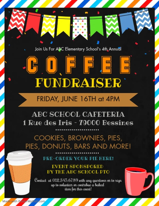 Coffee Sale Fundraiser Flyer Template | PosterMyWall
