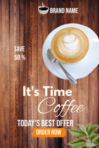 Coffee Shop Business Card Template | PosterMyWall