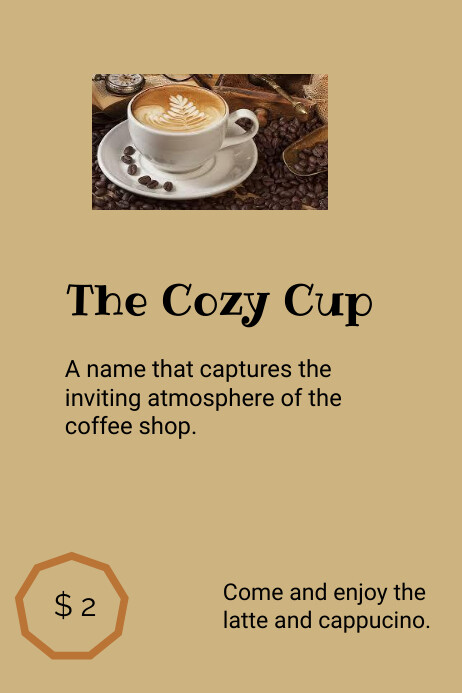 Coffee shop Template | PosterMyWall