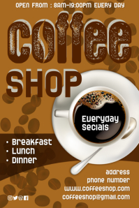 Coffee Shop Cover Template | PosterMyWall