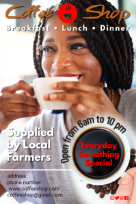 Coffee Break Flyer / Poster Social Media Post Template | PosterMyWall