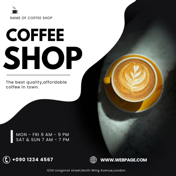 COFFEE SHOP FLYER Template | PosterMyWall