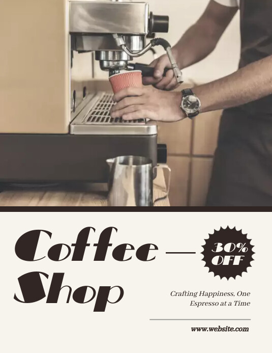 Coffee Shop Flyer Template | PosterMyWall