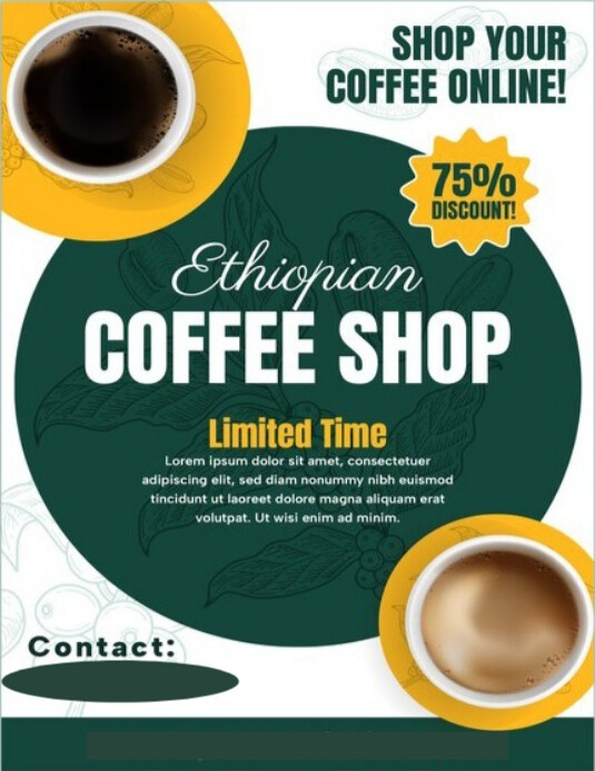 coffee shop flyers Template | PosterMyWall