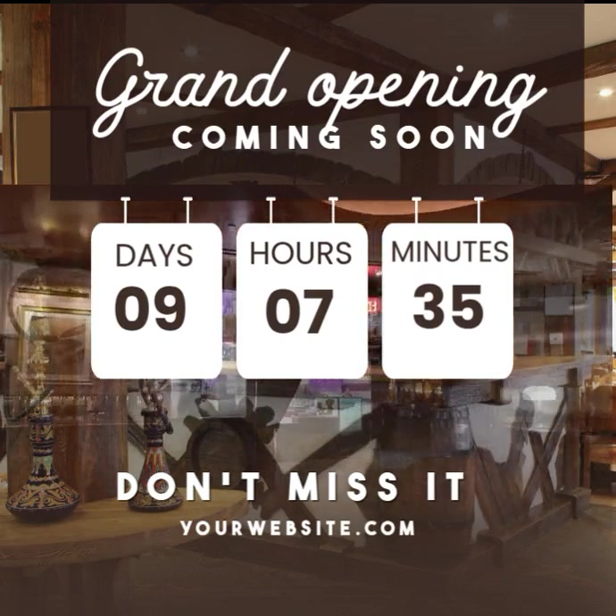 Coffee Shop Grand Opening Event Template | PosterMyWall