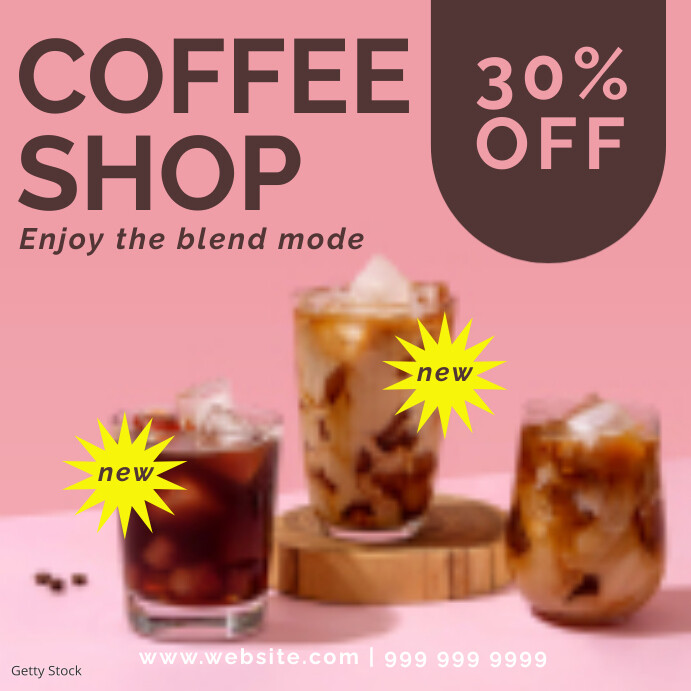Plantilla de coffee shop instagram ad | PosterMyWall