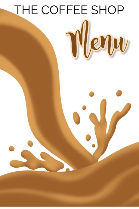 Plantilla de Coffee Shop Menu Cover Template | PosterMyWall