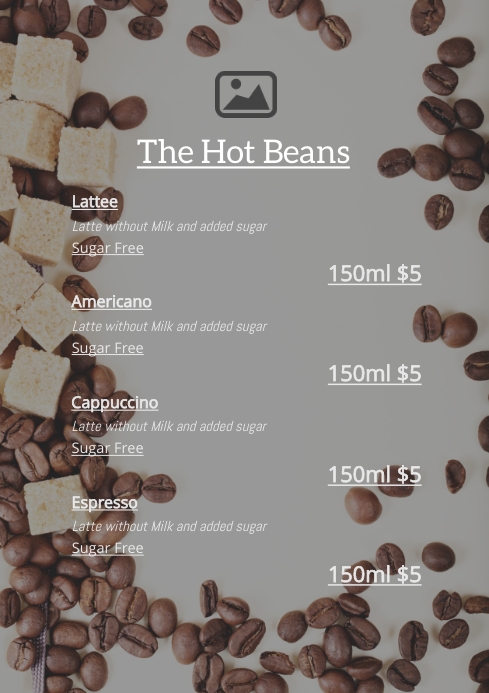 Coffee Shop Menu Template | PosterMyWall