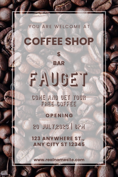Coffee Shop Poster Template | PosterMyWall