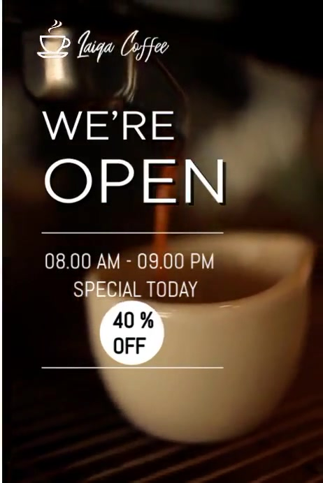 Coffee Shop Poster Template | PosterMyWall