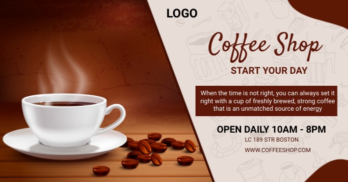 coffee shop poster Template | PosterMyWall