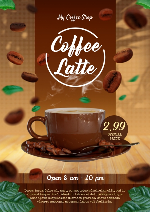 Copy of Coffee Shop Special Price Flyer / Poster | PosterMyWall