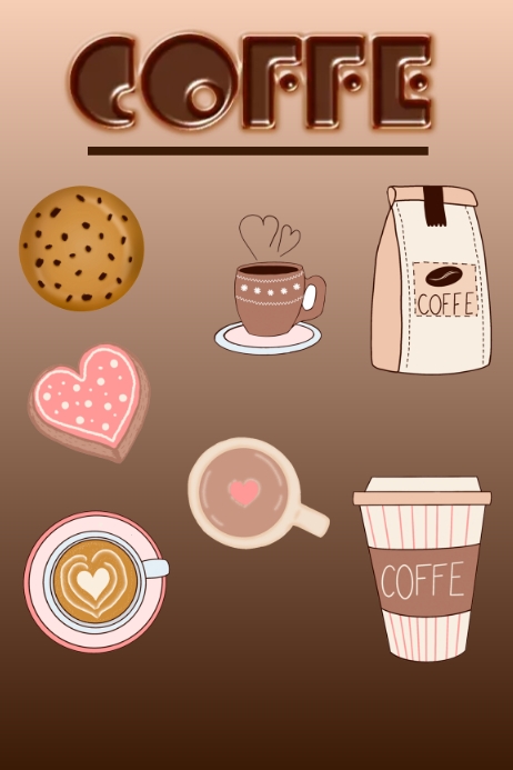 Coffee Stickers, Planer Stickers Template | PosterMyWall
