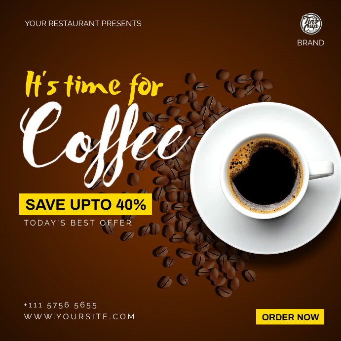 Coffee template | PosterMyWall