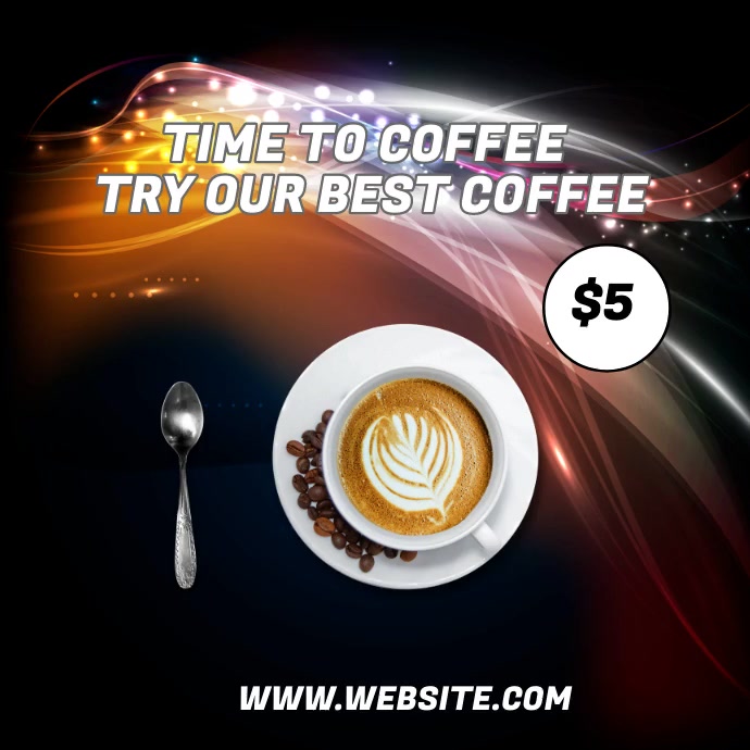 Coffee time Template | PosterMyWall