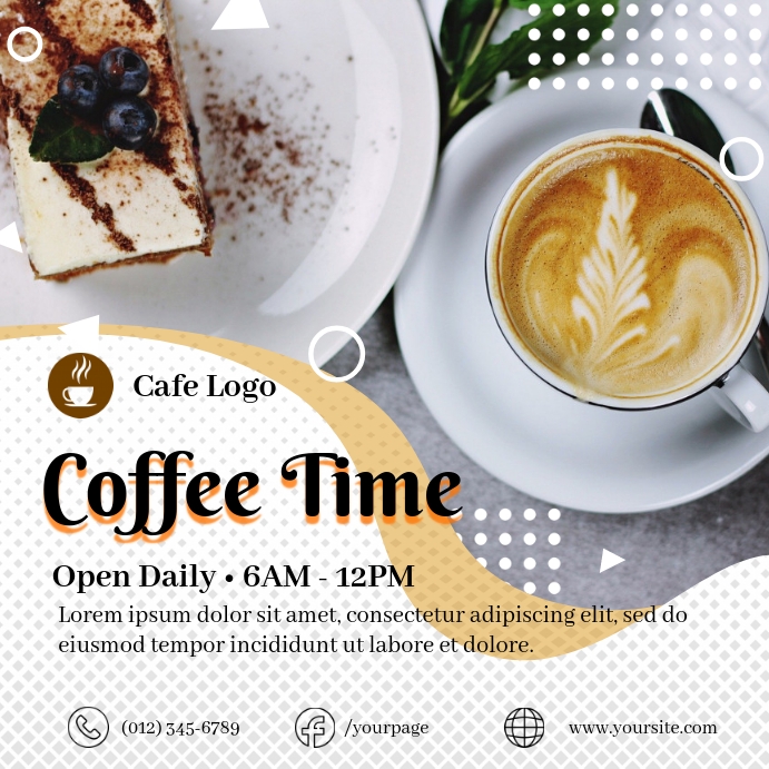 Coffee Time Social Media Post Template | PosterMyWall