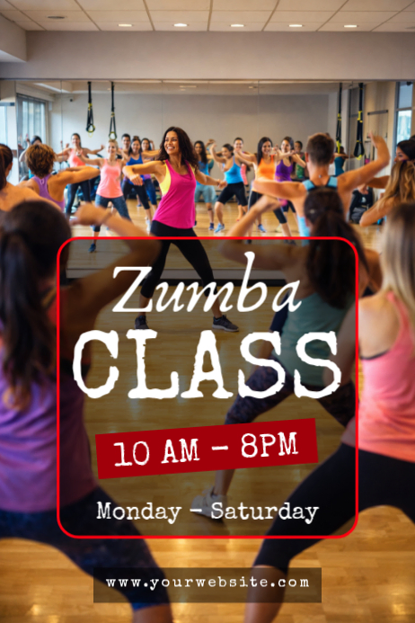 Cokelat Ceria Zumba Class Poster Template | PosterMyWall
