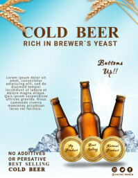 Cold Beer Ads Template | PosterMyWall