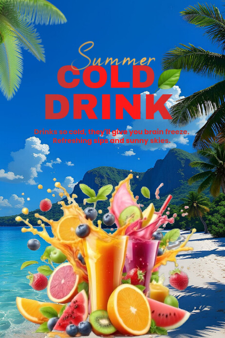 Copy of COLD drink poster | PosterMyWall