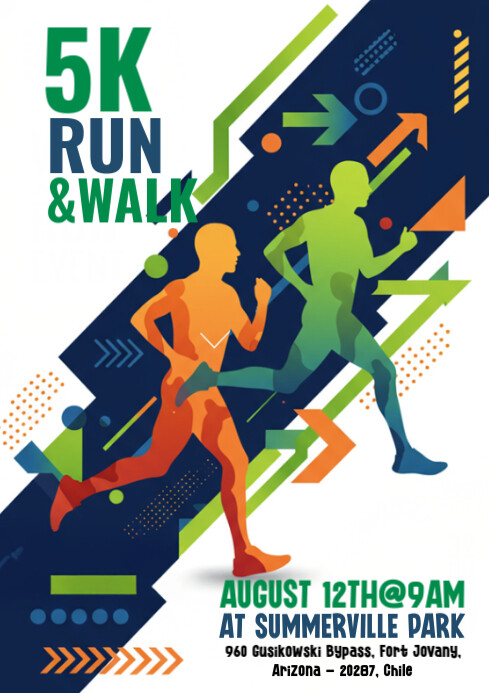 Collage 5k Run Flyer Template A4 | PosterMyWall