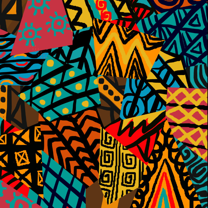 Copy of Collage African Print Background Instagram Post | PosterMyWall