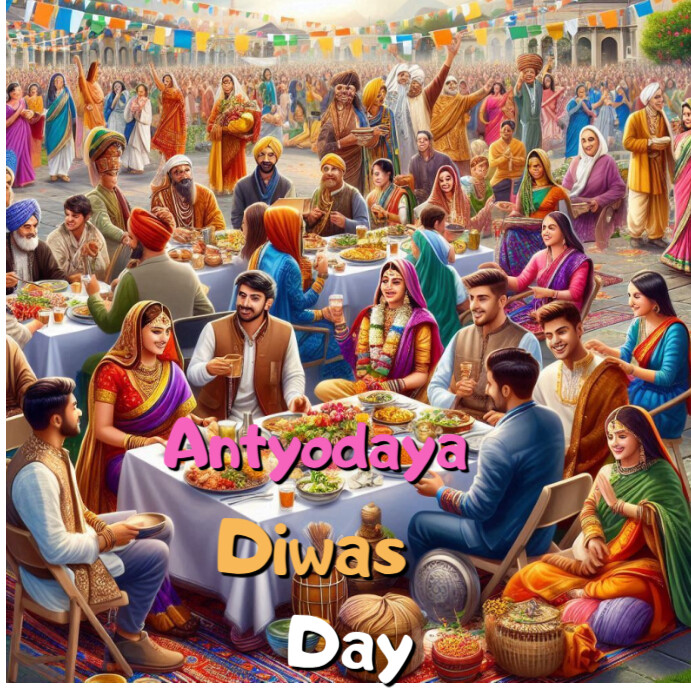 Collage Antyodaya Diwas Day Instagram Post Template | PosterMyWall