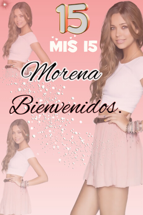 Collage Bienvenidos Mis 15 Años Póster Template | PosterMyWall