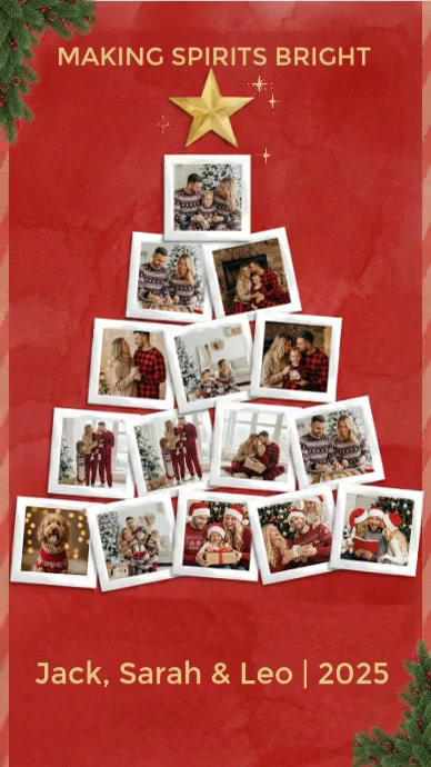 Collage Christmas Photo Dump Instagram Story Template Instagram Reel ...