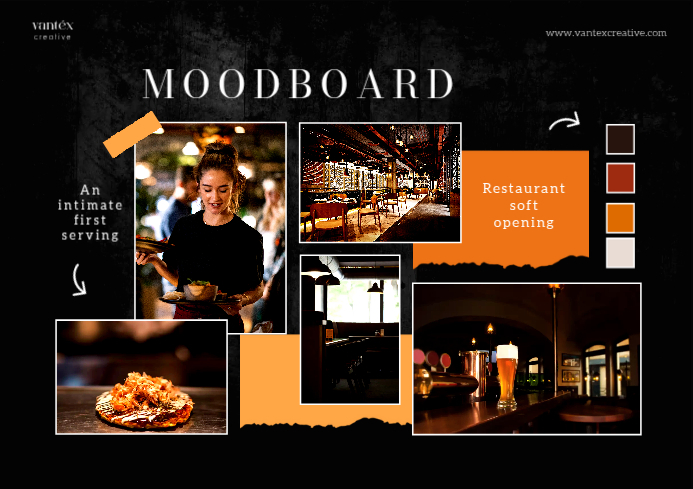 Collage Color Palette Mood Board Template | PosterMyWall