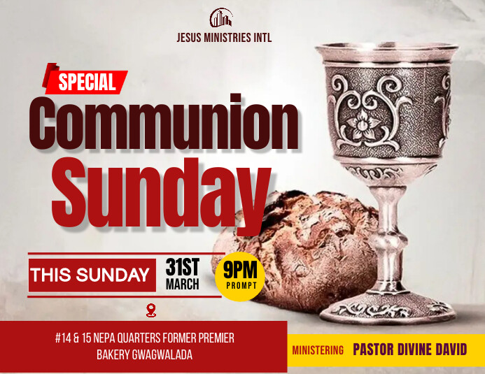 Collage Communion Sunday Flyer (us Letter) Template | PosterMyWall