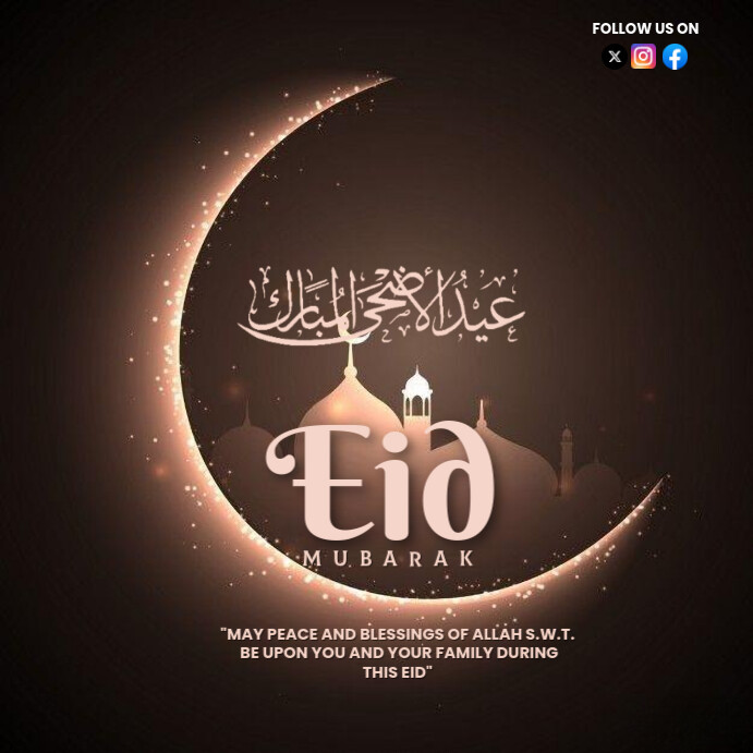 Collage Eid Mubarak Flyer Template Instagram Post | PosterMyWall