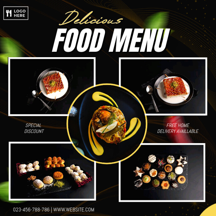 Collage Food And Catering Service Instagram Post Template | PosterMyWall